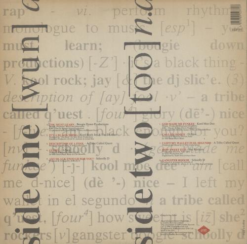 Various-Hip Hop & Rap Rap' [A Definition] UK vinyl LP album (LP record ...